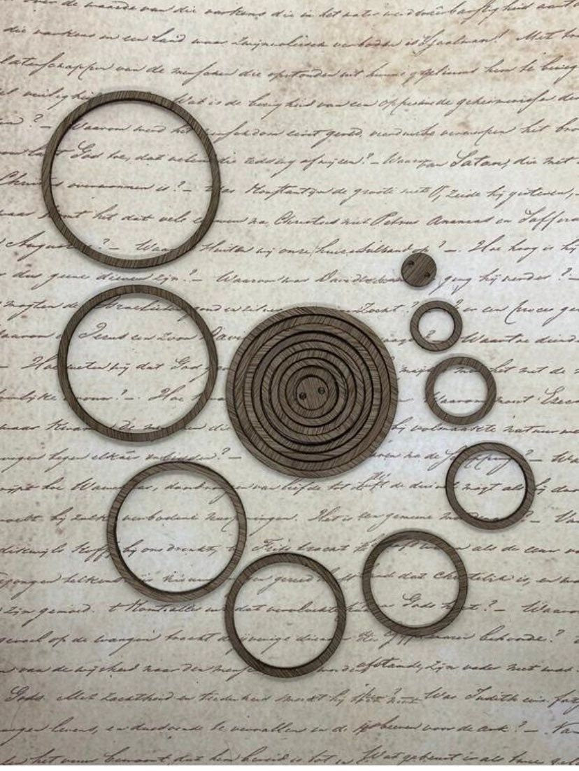 Birch/ Walnut Nesting Hoops – UnderwoodWorksllc